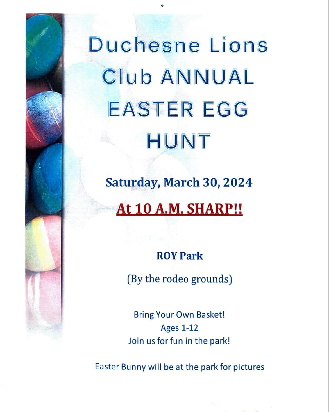 Easter Hunts Next Weekend | Basin Now