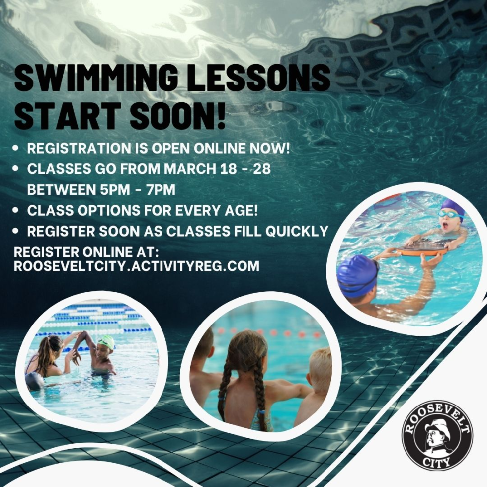Registration Now Open Roosevelt Aquatic Center Swimming Lessons | Basin Now