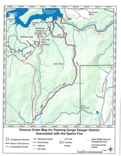 Temporary Closures Issued Due To Proximity To Speirs Fire | Basin Now