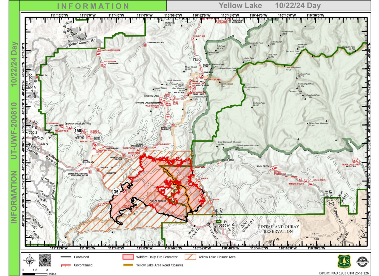 State Route 35 Reopens; Yellow Lake Fire Report | Basin Now