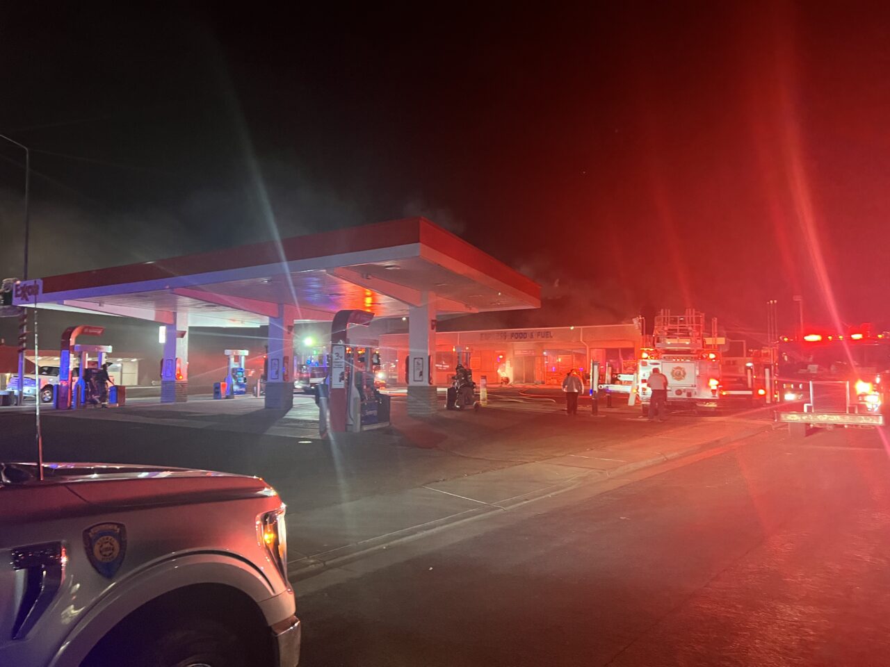 Fire at the Exxon station | Basin Now