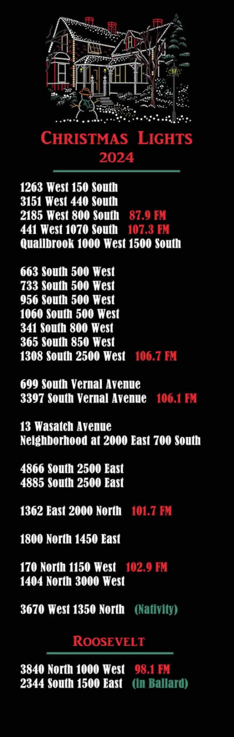 Check Out The Growing Local Holiday Lights List | Basin Now